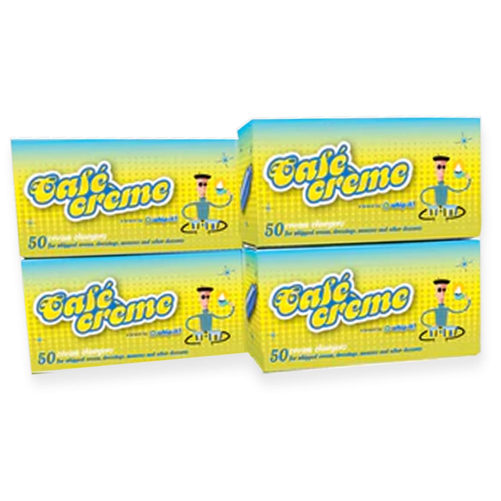 Cafe Creme Cream Chargers, Case of 600 - LuzidWorld - Medium
