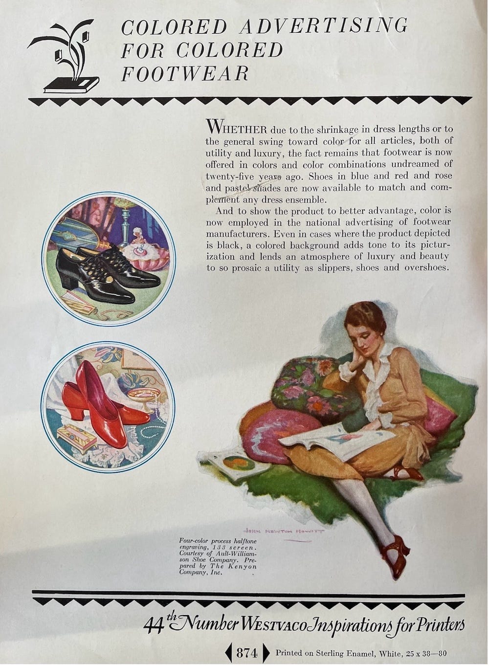 Looking through 1920s Westvaco Inspirations for Printers: “Colored ...