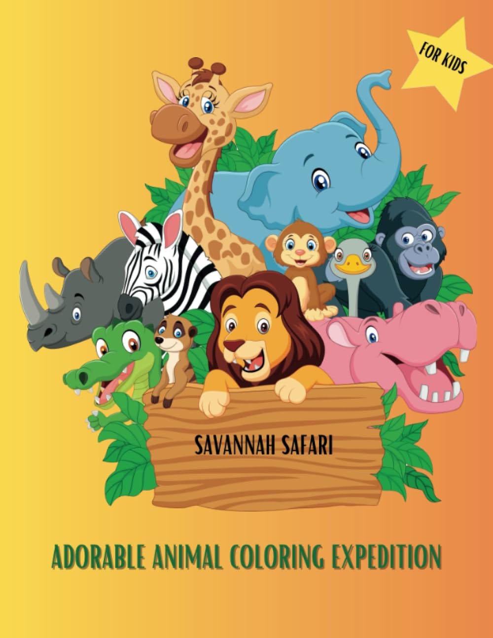 READ Savannah Safari: Adorable Animal Coloring Expedition Paperback ...