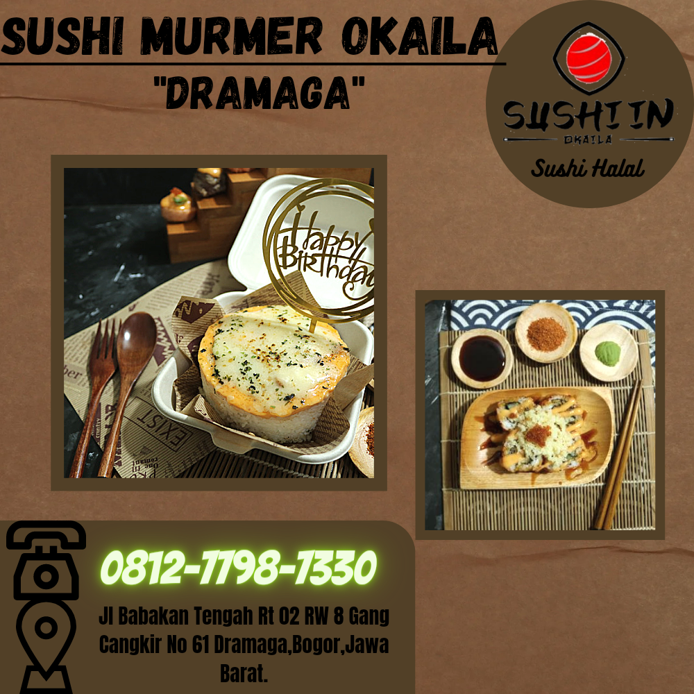 SUSHI HALAL, Call 0812-7798-7330, Sushi Murmer Sushiin Okaila Dramaga. - Jual Sushiin murah - Medium