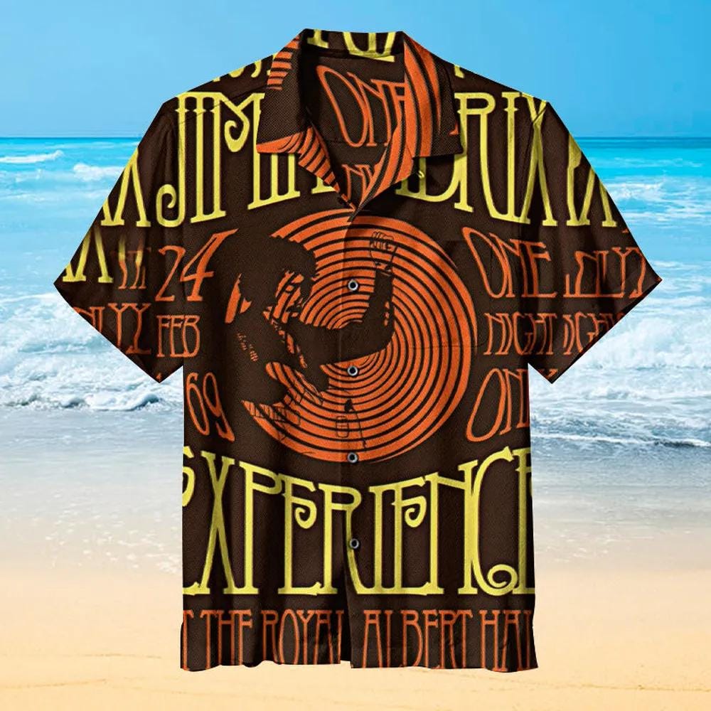 Jimi Hendrix Poster Concert Hawaiian Shirt | by Muredac Borror | Jul ...