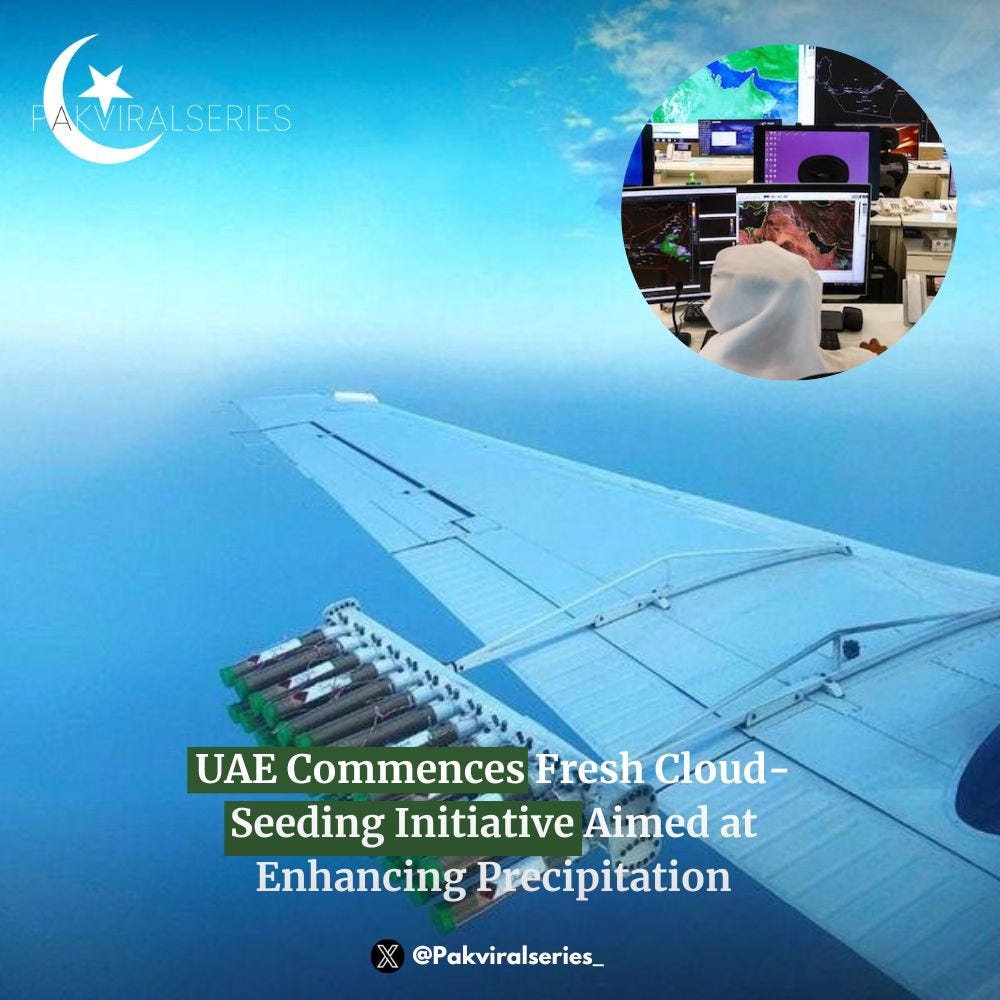 UAE to Carry Out Hundreds of Cloud Seeding Missions in 2024 to Tackle ...