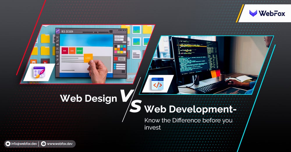 Web Design Vs. Web Development- Know The Difference Before You Invest ...