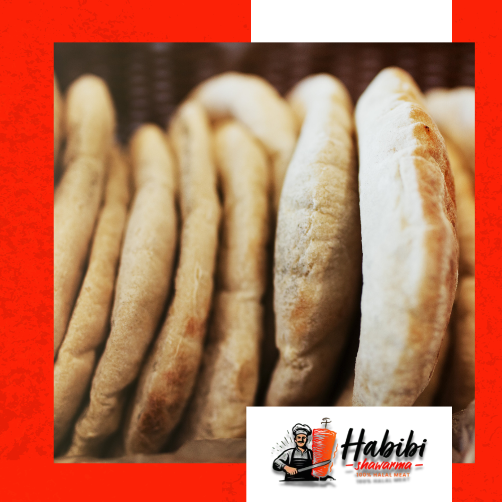 Fluffy, Fresh, and Full of Flavor — Pita Bread at Habibi Shawarma ...