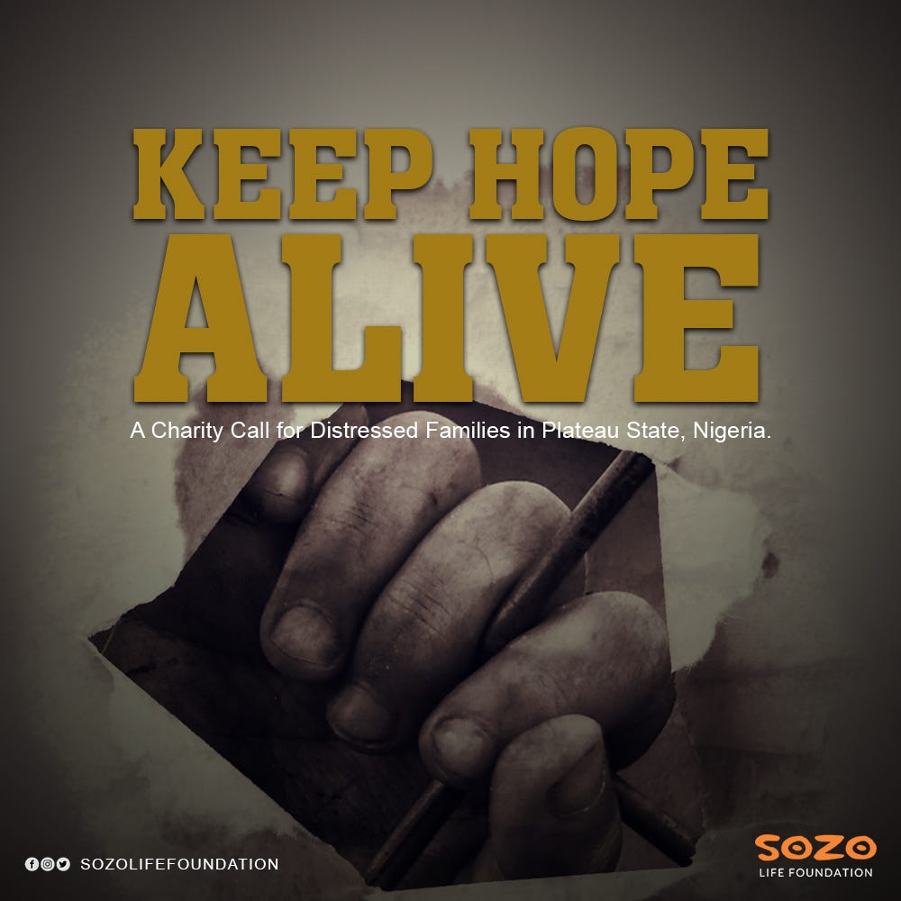 Keep Hope Alive — A Charity Call. This is a Charity Call by Sozo Life ...