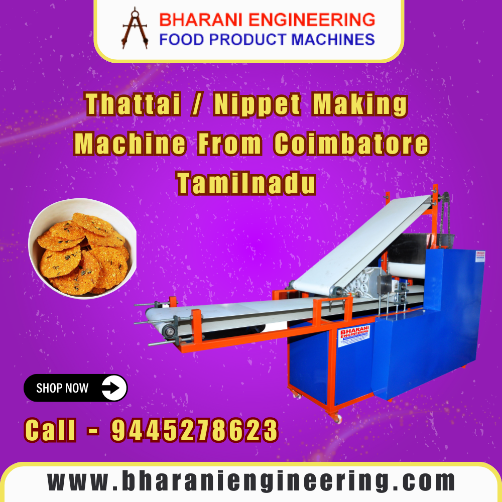 Thattai Murukku / Nippattu Making Machine by Bharani Engineering ...