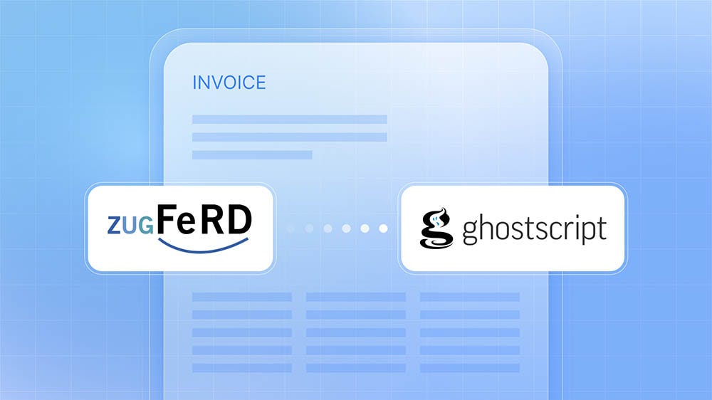 ZUGFeRD and Ghostscript — how to create industry standard and compliant PDF e-invoices | Medium