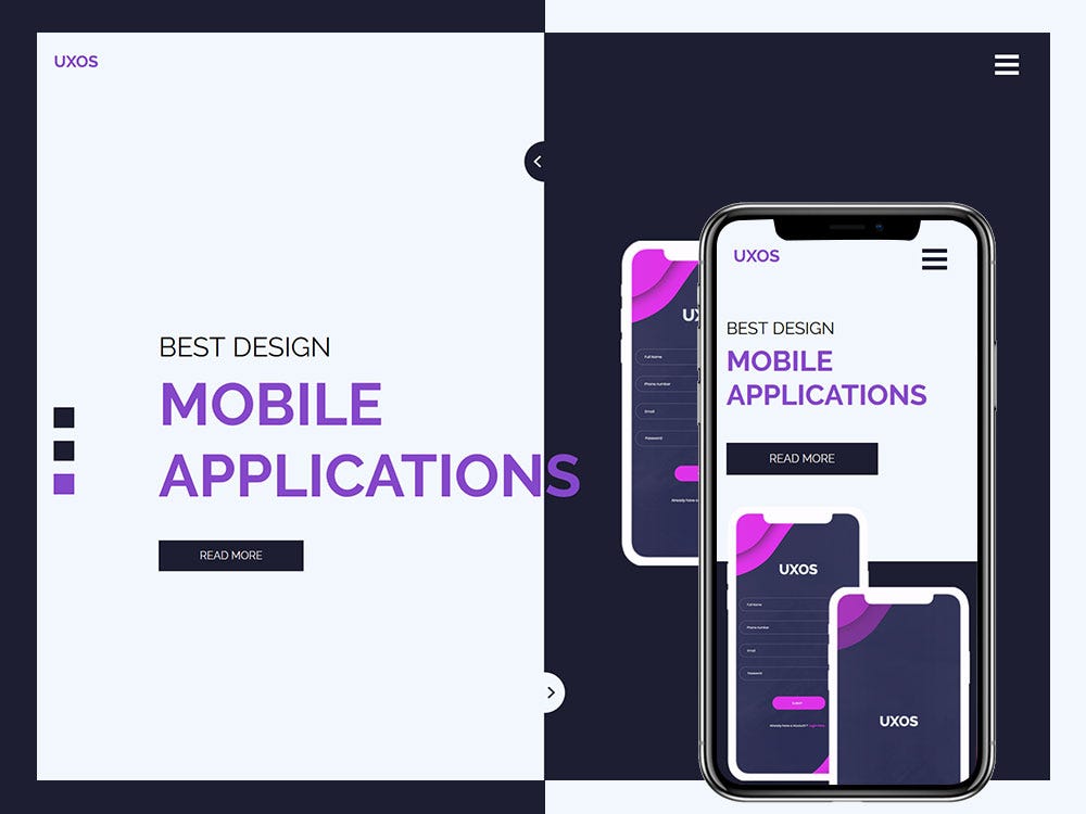 Uxos — Mobile App Html Template. Uxos — Mobile App Html Template is a ...