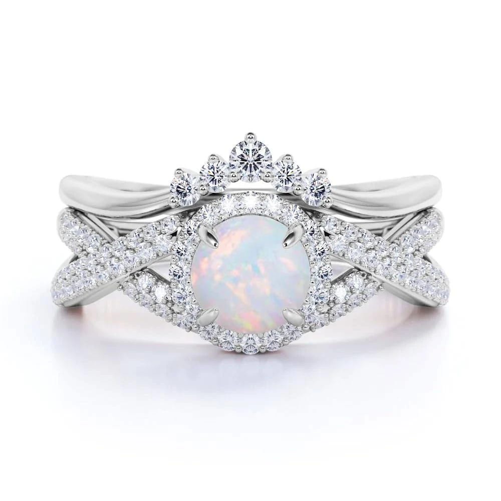 Opal Wedding Rings. Delight in the opulent beauty of opal… | by Richard Pierce | Oct, 2024 | Medium