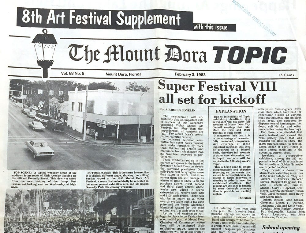 A History of Mount Dora’s News (Part 4) | by David Cohea | My Topic ...
