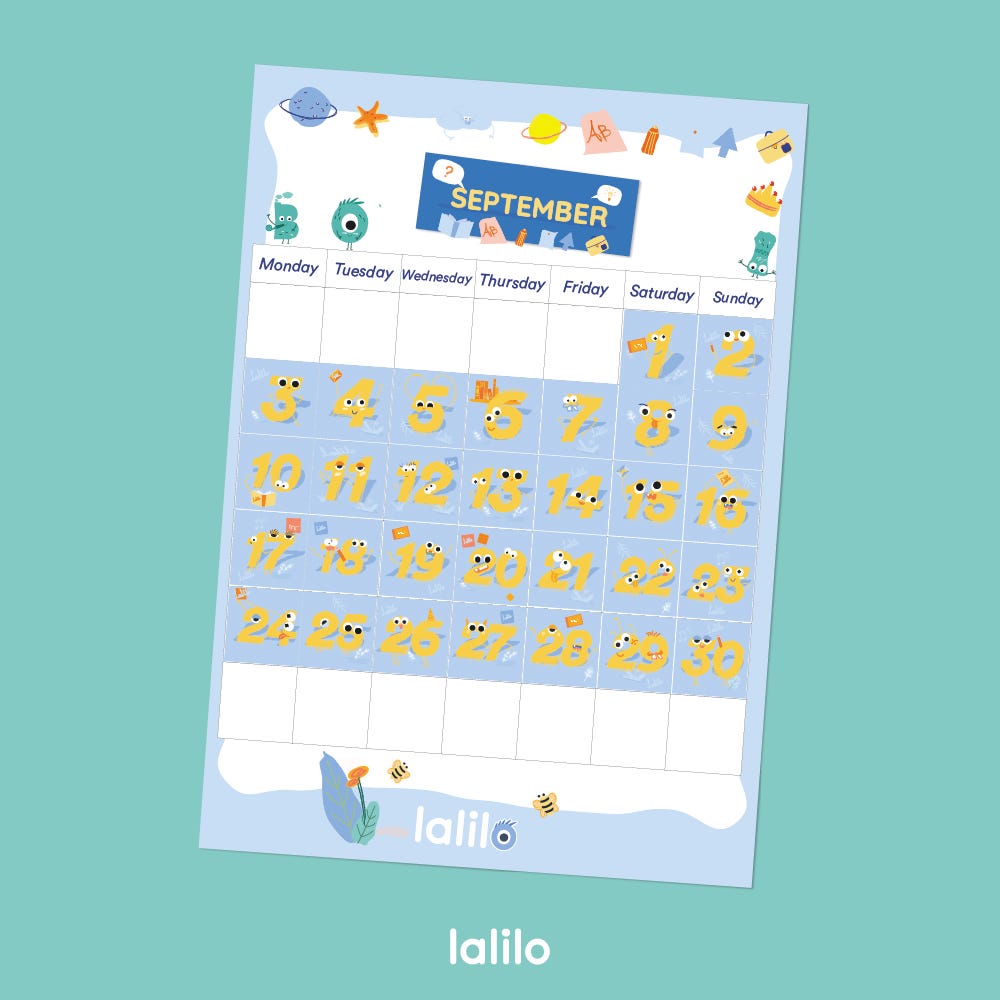 Resource #2: Classroom Calendar. Download it in French here and in ...