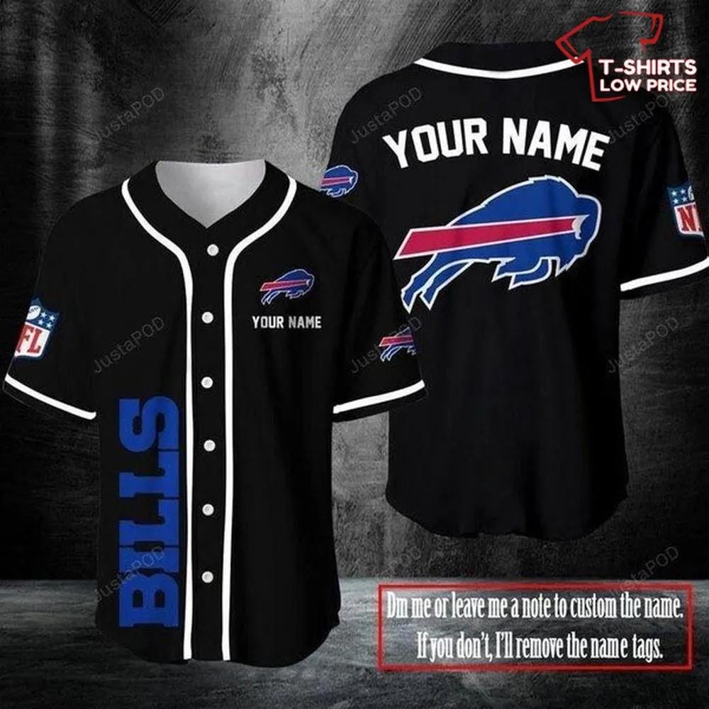 Buffalo Bills Personalized Custom Name Baseball Jersey Shirt | by ...