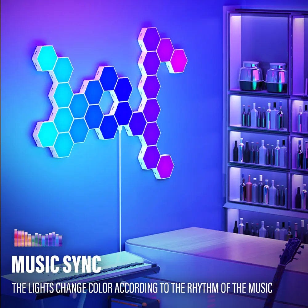 Illuminate Your Gaming Setup with Hexagon LED Light Gaming | by ...