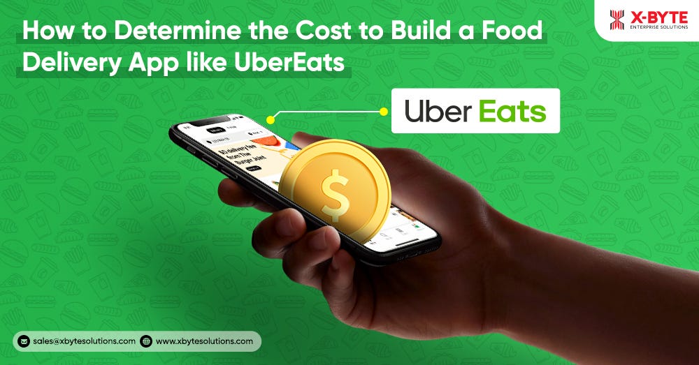 How To Calculate The Cost To Develop A Food Delivery App Like UberEats ...