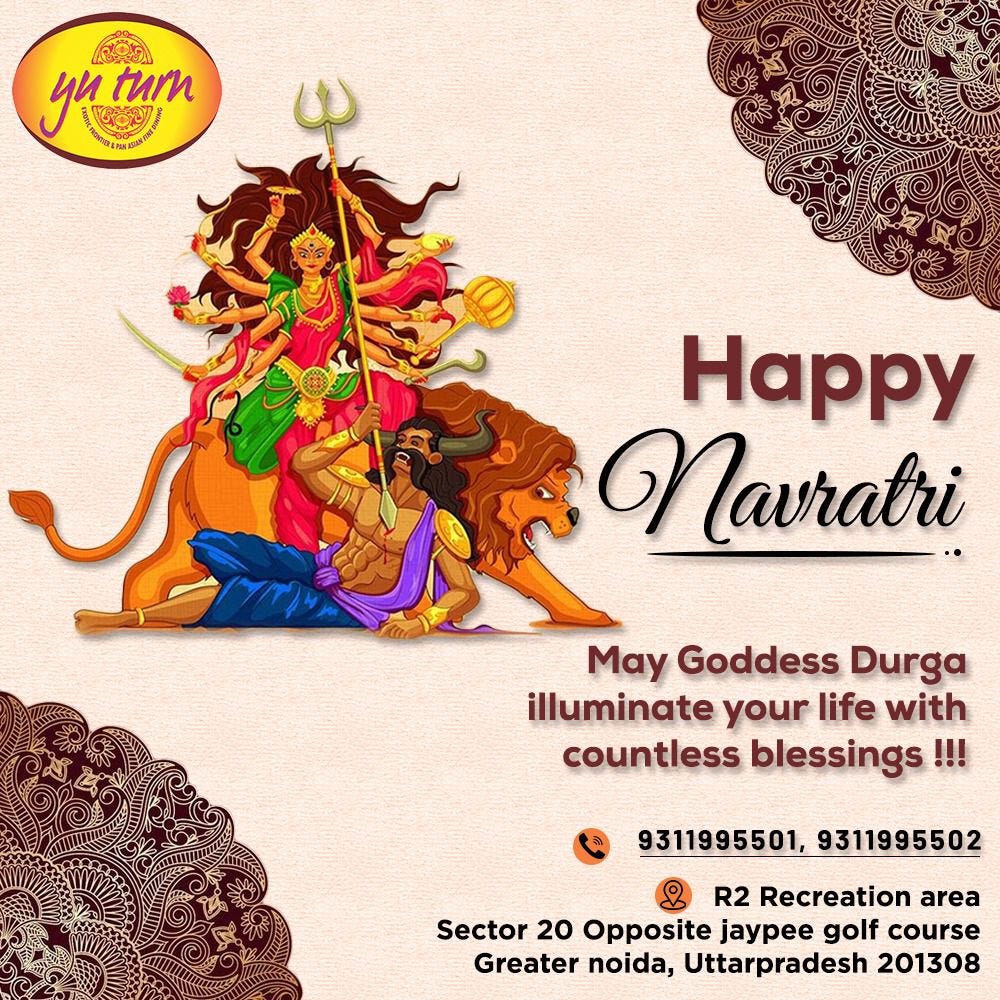 Happy Navratri — Yuturn - Yuturn Restaurant - Medium