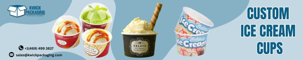 Custom Printed Paper Ice Cream Cups: Transform Your Frozen Treats | by KwickaPckaging | Aug ...