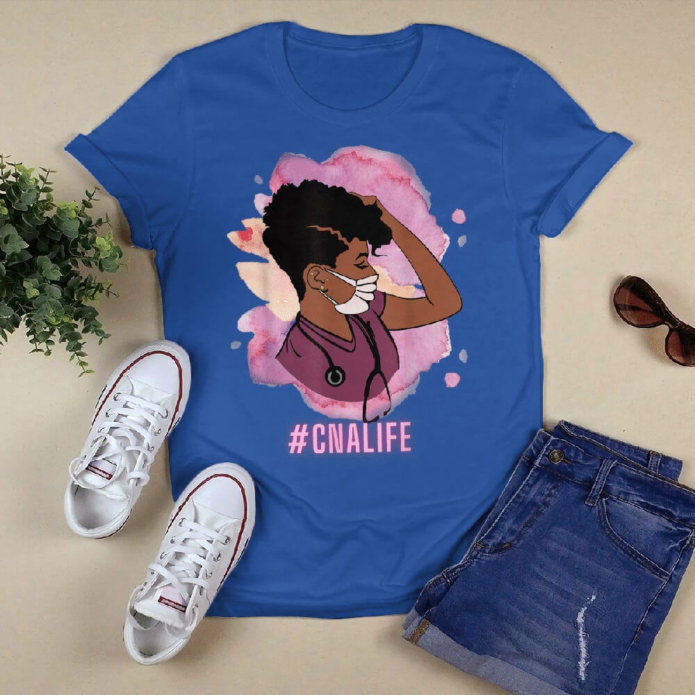CNA Life Black Woman Nurse T-Shirt Nurse Appreciation Gift Ideas | by ...
