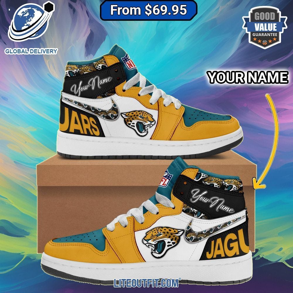 Jacksonville Jaguars Custom Air Jordan 1 - Liteoutfit Store - Medium