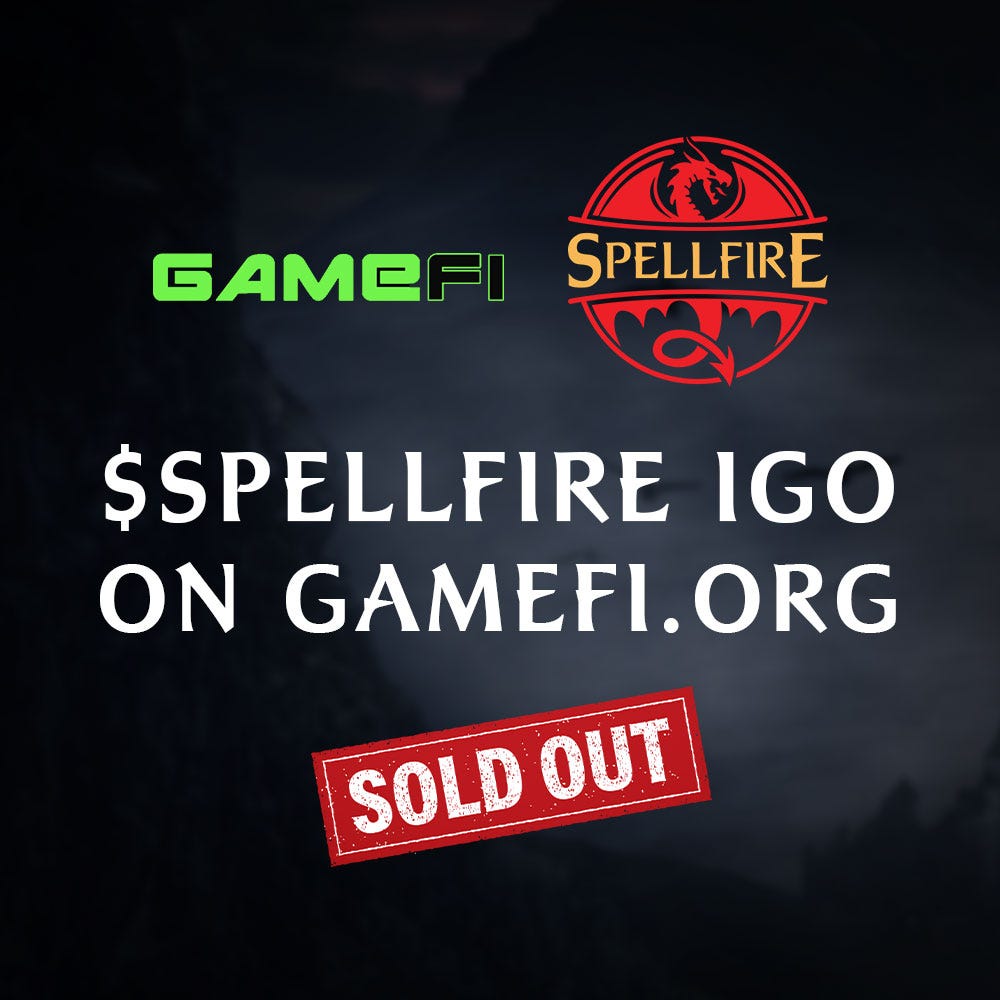 Spellfire GameFi IGO is Complete! | by Spellfire - Re-master the Magic ...