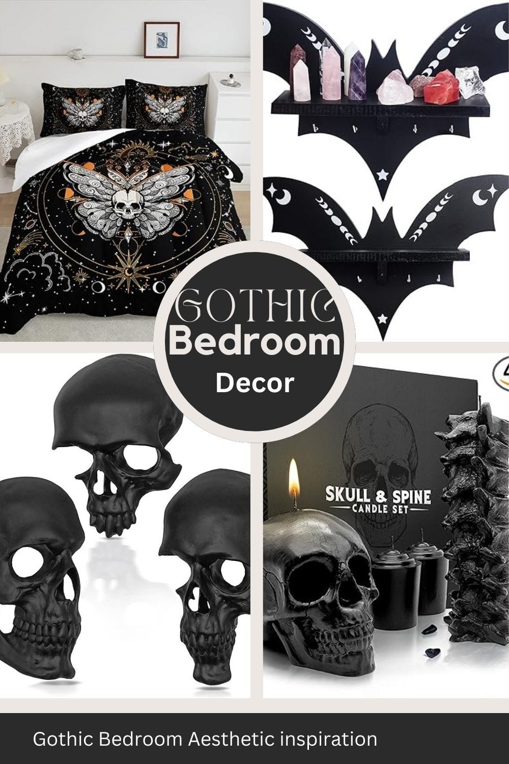 Nocturnal Nook: Crafting a Gothic Haven with Bedroom Decor | by ...