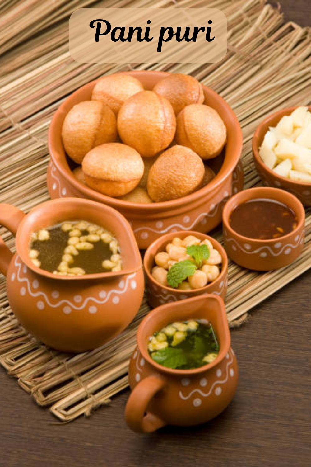 Indian Pani Puri Snack - Taaj Recipes - Medium
