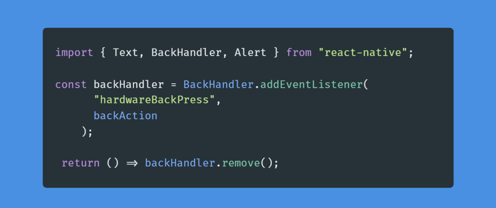 React Native : Quittez l’application lorsque vous appuyez sur le Bouton Retour. | by Codivoire ...