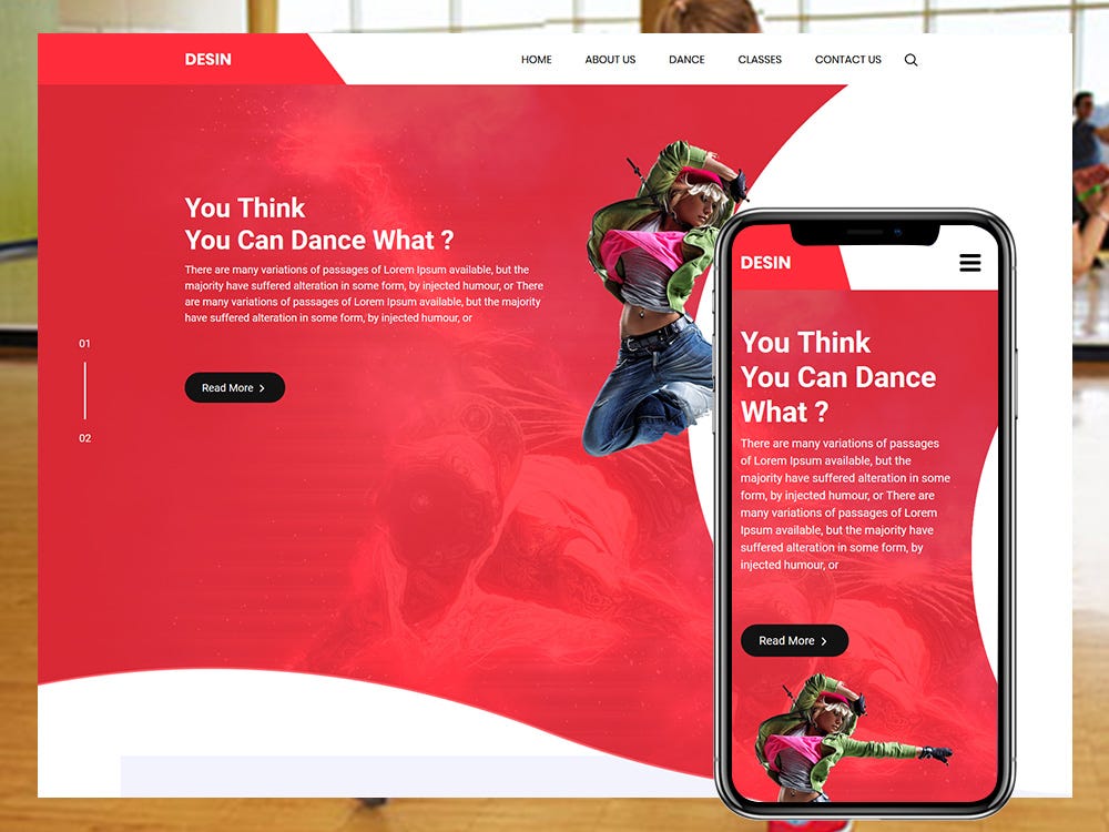 Desin — Dance Classes Html Template | by HTML Design — Free Html ...