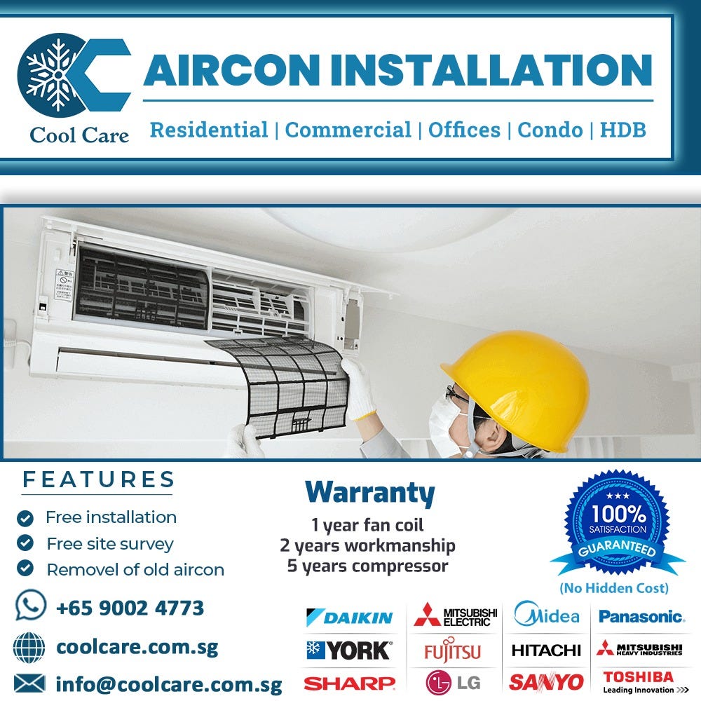 AIRCON INSTALLATION SINGAPORE - coolcareairconcompany - Medium
