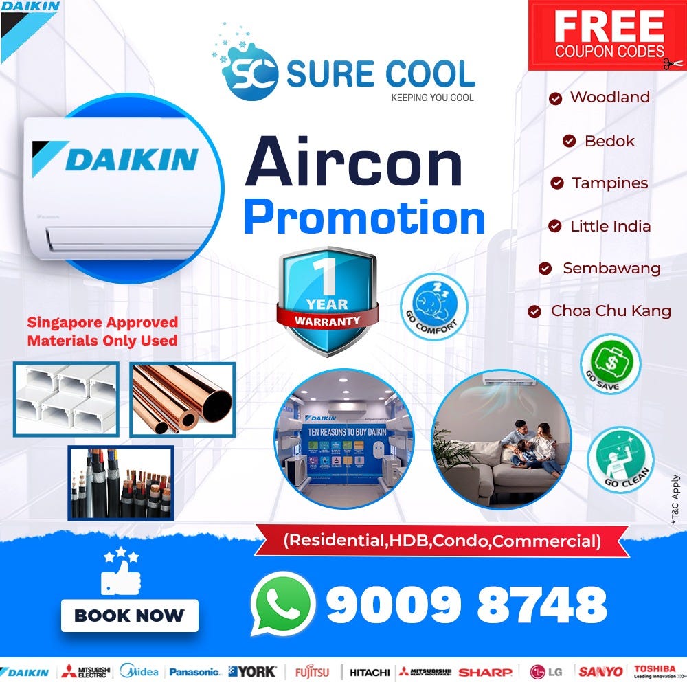 Daikin Aircon Promotion - surecool aircon - Medium