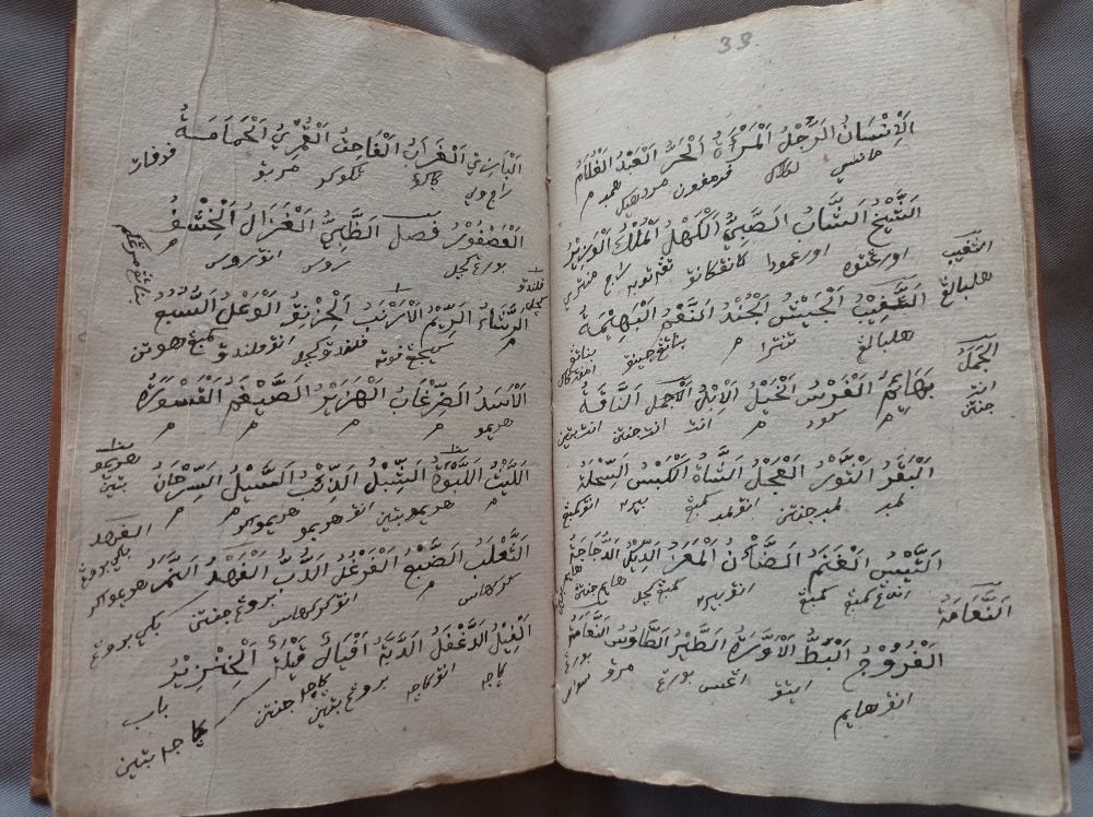 A Mid-Nineteenth-Century Arabic-Malay Vocabulary | by Textual ...