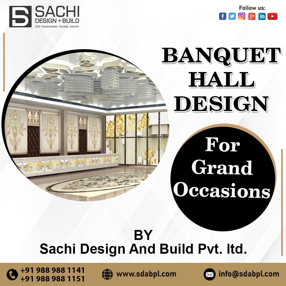Banquet Hall Design - Sachi Design And Build Pvt Ltd - Medium