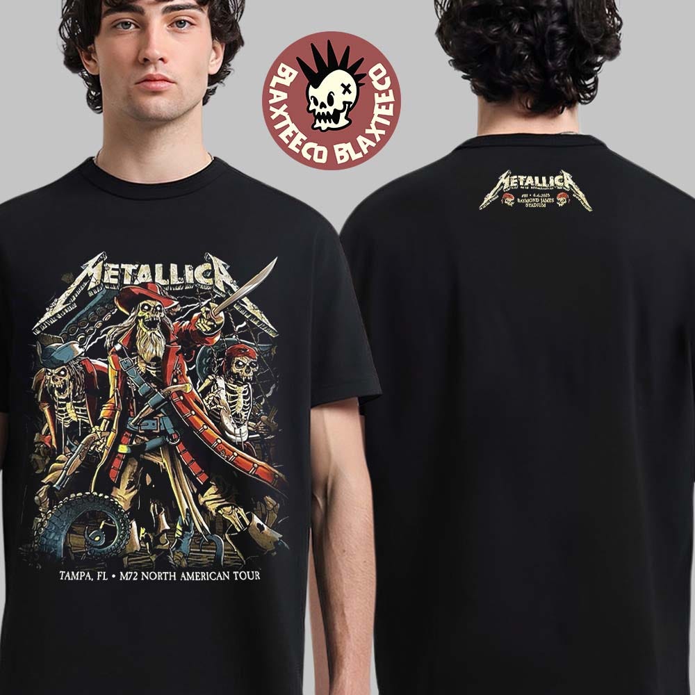 Metallica M72 Tampa 2025 Night 1 Venue Tee In Tampa Florida At Raymond ...