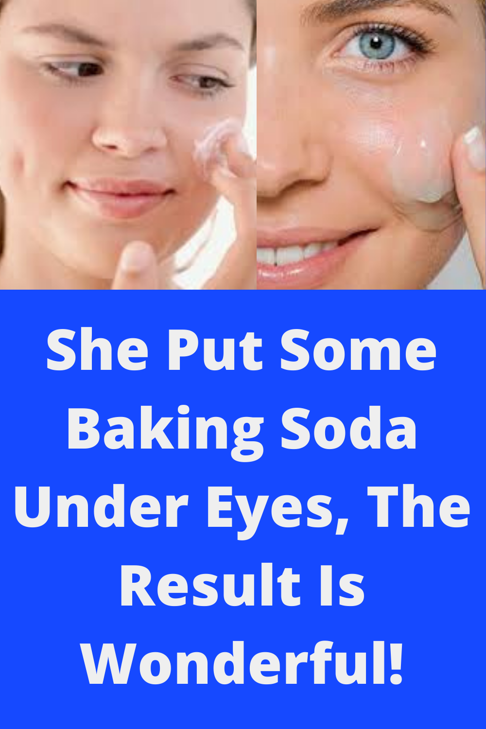 She Put Some Baking Soda Under Eyes, The Result Is Wonderful! | by ...