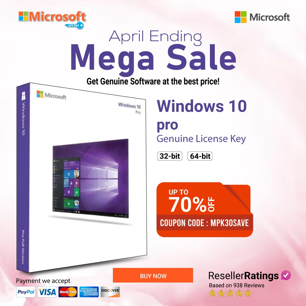 MicrosoftProKey April Ending Mega Sale: Get Genuine Software at Up to ...