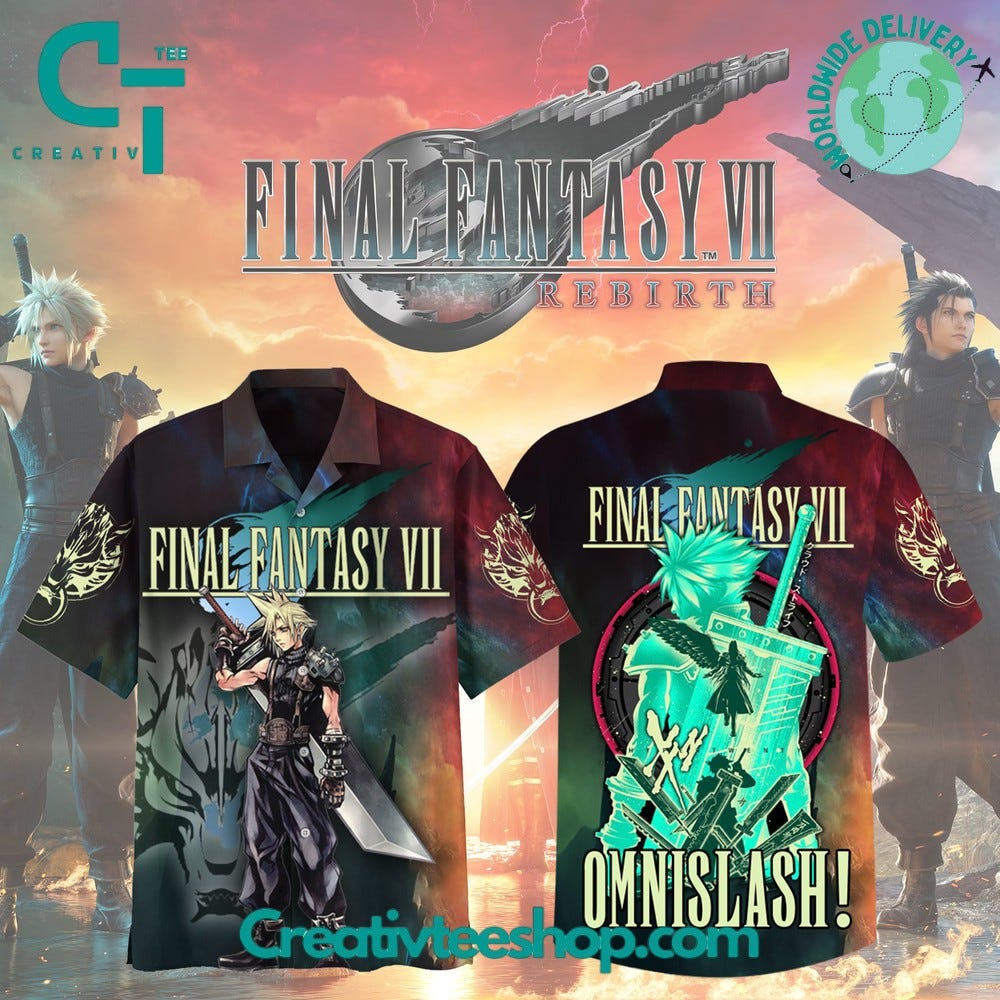 Final Fantasy VII Hawaiian Shirt | by Top Fashion | Jul, 2024 | Medium