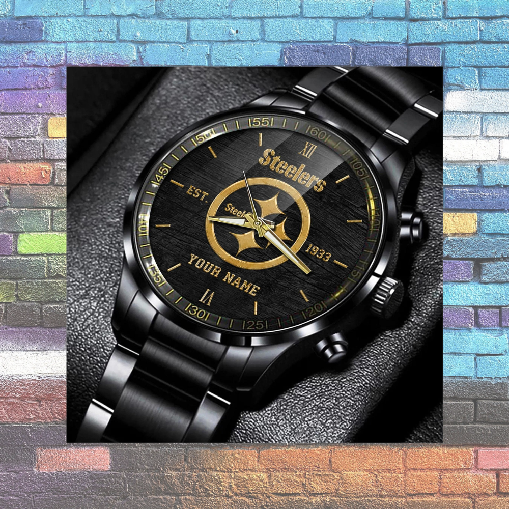 NFL Pittsburgh Steelers Custom Stainless Steel Watch | by ...