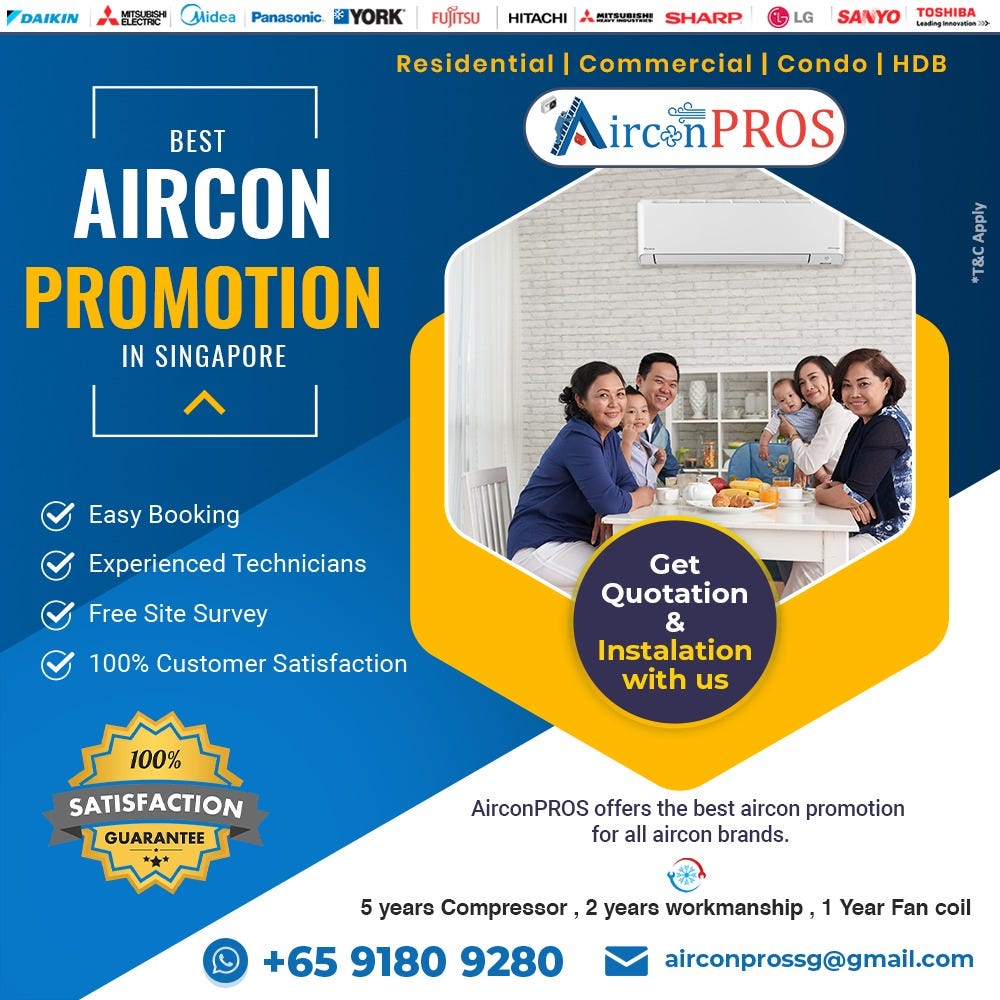 Best Aircon Promotion in Singapore - airconpros singapore - Medium