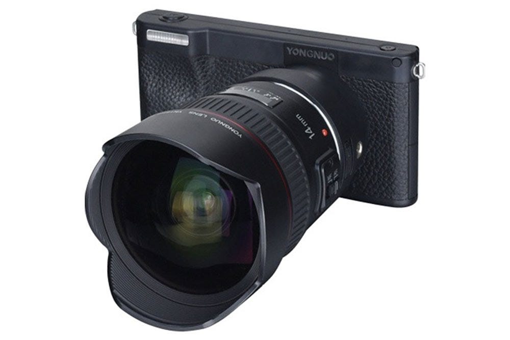 Yongnuo YN450 kamera Mirrorless dengan Jeroan ala Smartphone dan OS ...