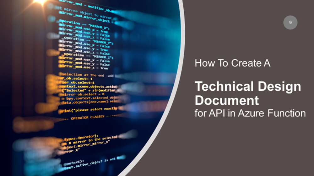 Designing an API with Azure Functions: A Guide to Writing a Technical ...