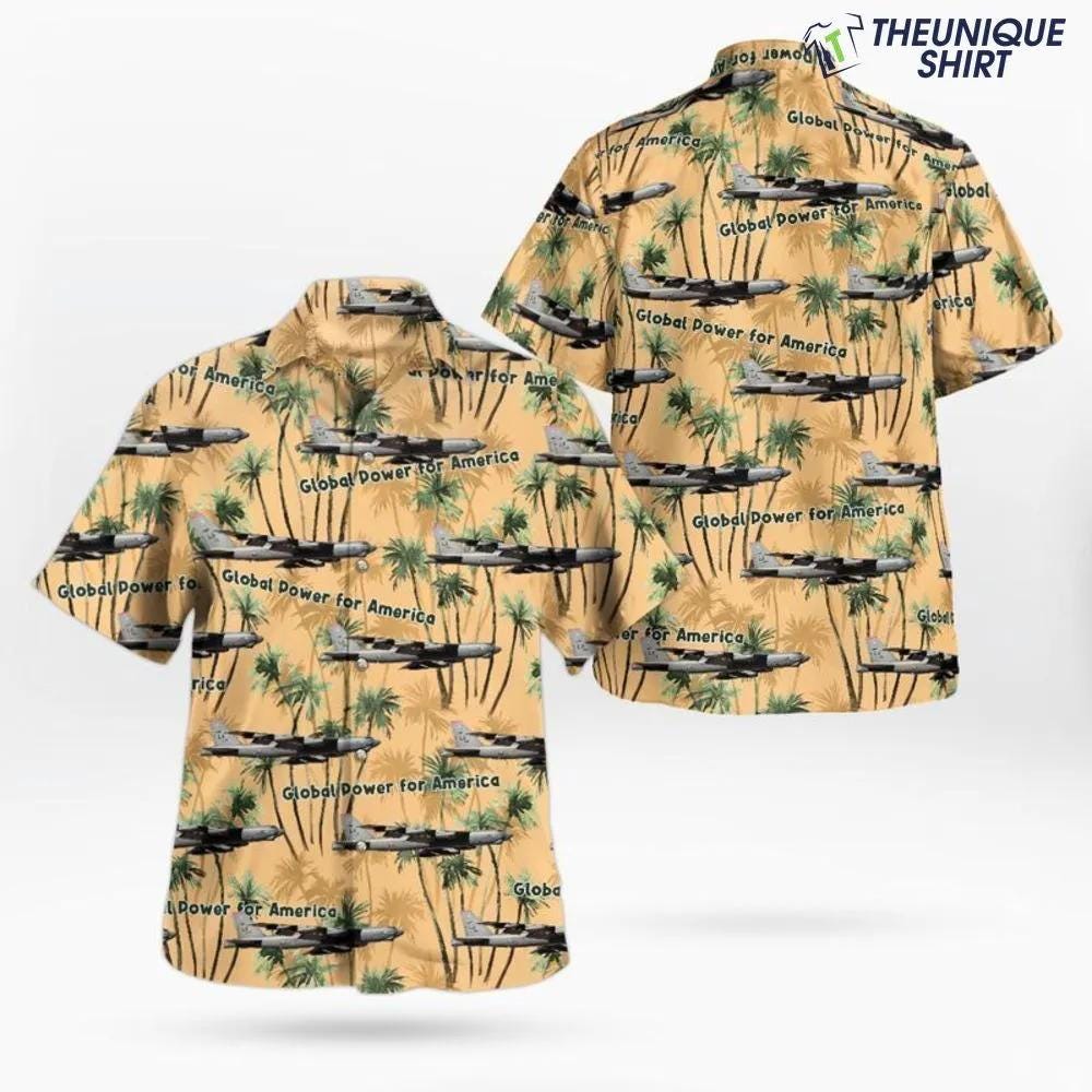 Us Air Force 2d Bomb Wing B-52 Stratofortress Hawaiian Shirt Beach ...