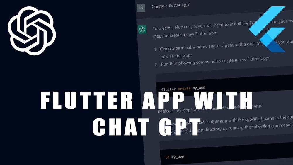 Build Flutter App or Flutter Widget with Chatgpt and speed up your development process | Medium