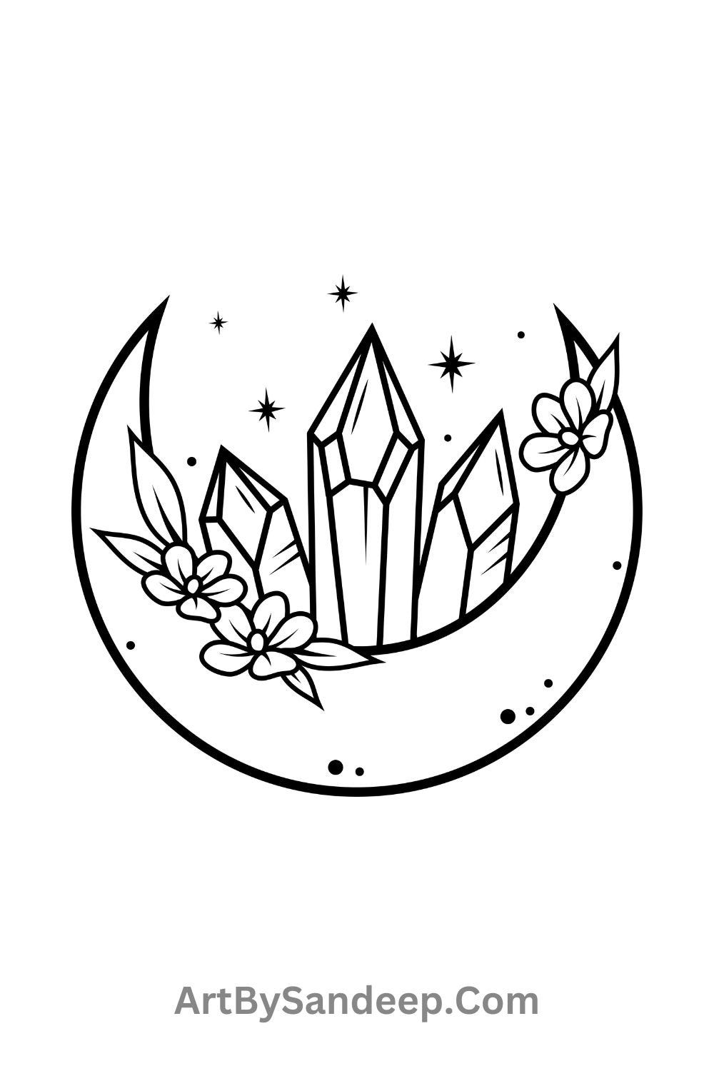 10+ Aesthetic Moon Drawing Ideas 2024 | by Art By Sandeep | Aug, 2024 ...
