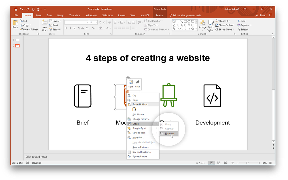 How to Use Vector Icons (Objects) in Microsoft PowerPoint — the Right ...