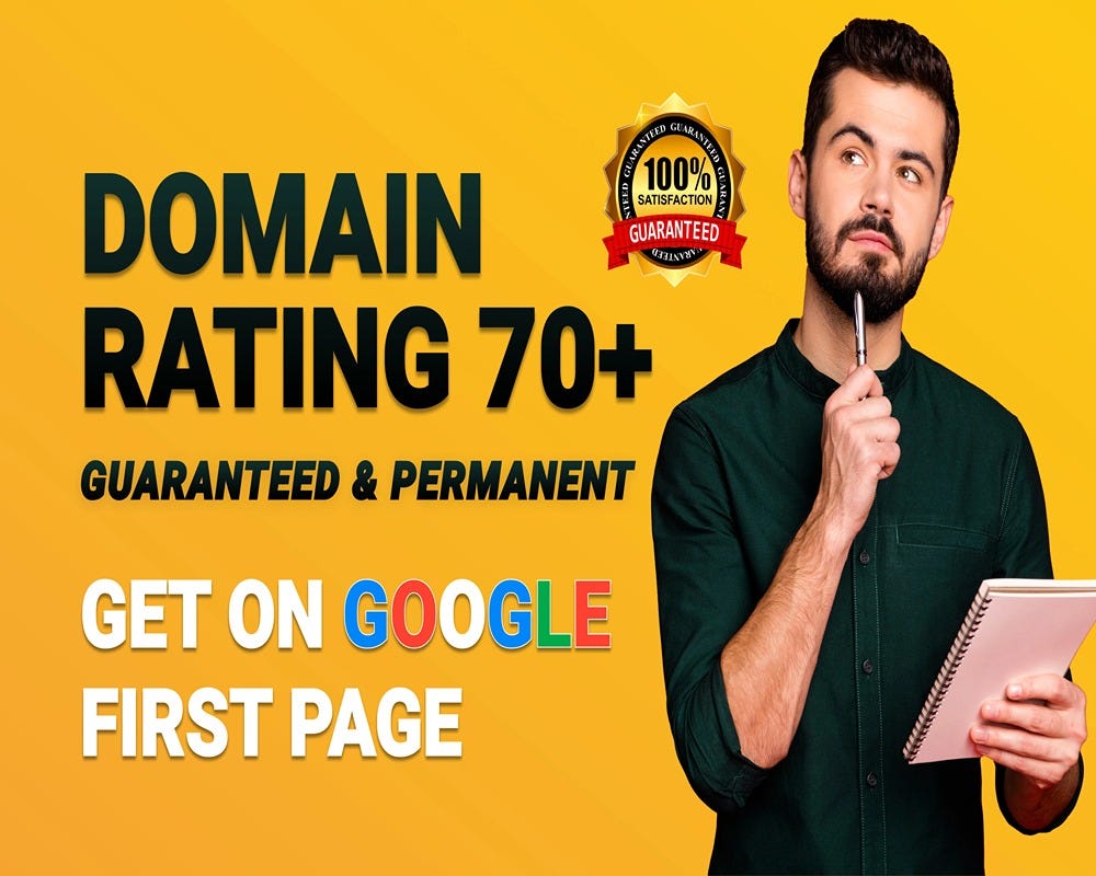 I will increase DR domain rating 70 plus with permanent and guaranteed ...