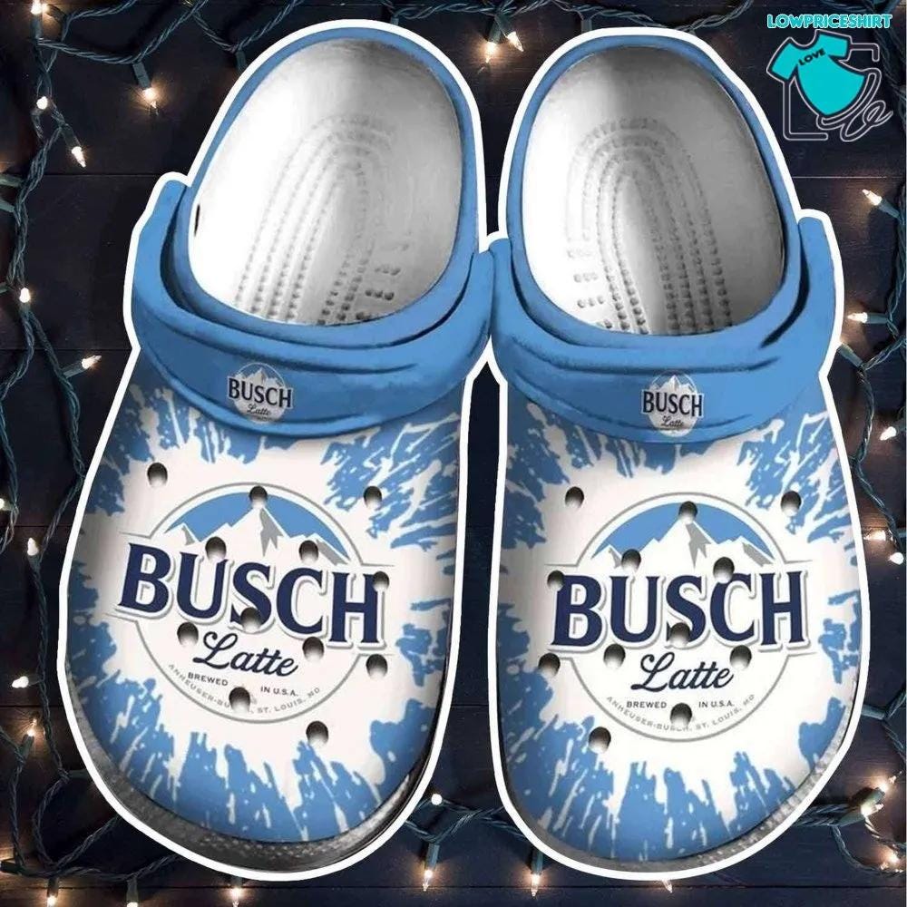 Busch Latte Beer Lovers Crocs Crocband Clog Shoes | by Richard Rhode ...