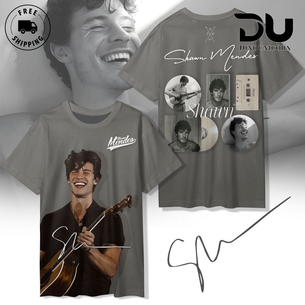 Shawn Mendes Singer Limited Edition T-Shirt - Dinounicornso - Medium