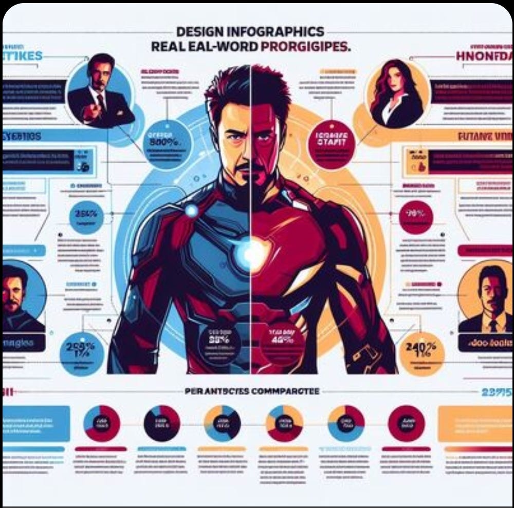 Elon Musk Iron Man Infographic