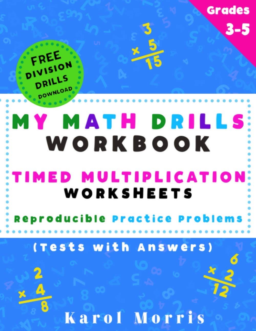 [READ][BEST]} My Math Drills Workbook — Timed Multiplication Worksheets ...