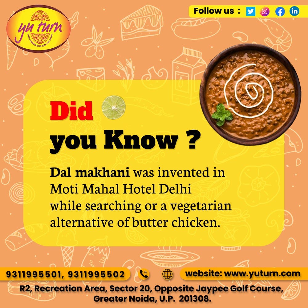 Daal Makhani - Yuturn Restaurant - Medium