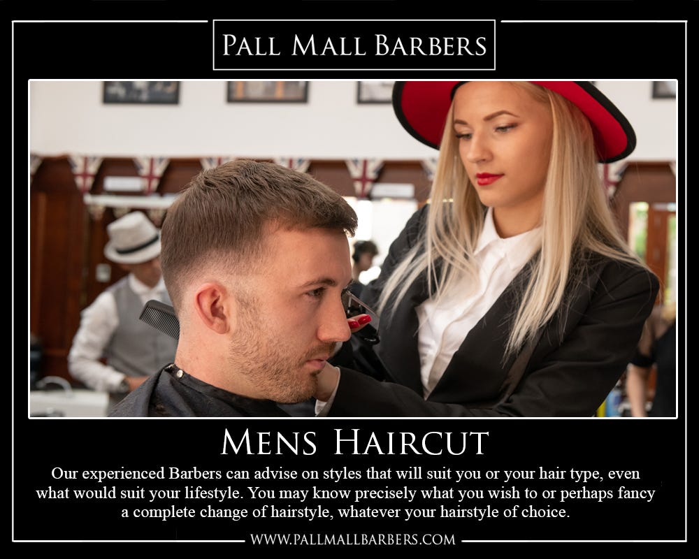 Mens Haircut - Pall Mall Barbers Westminster - Medium
